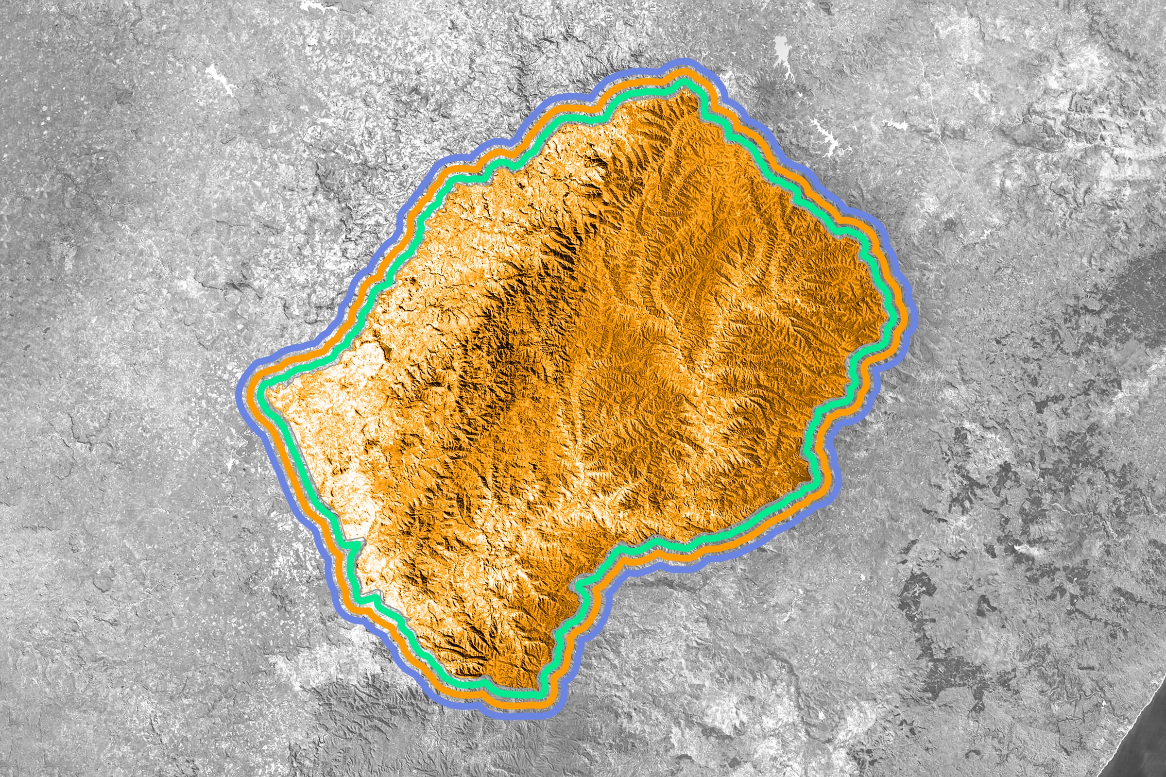 There are only three countries in the world that are entirely ...