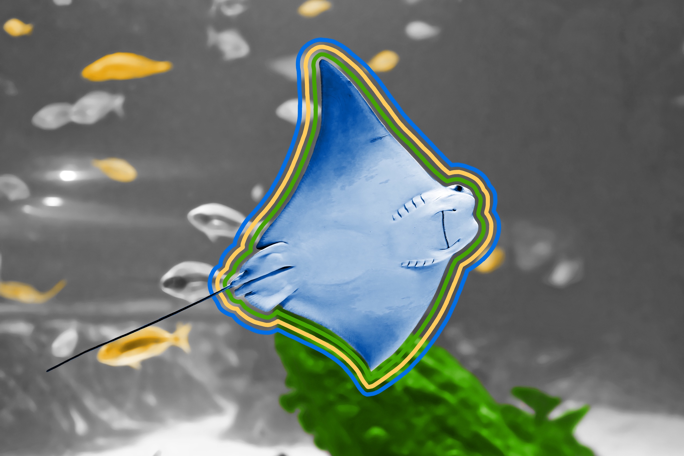 Some stingrays use their tails as antennae to sense danger ...