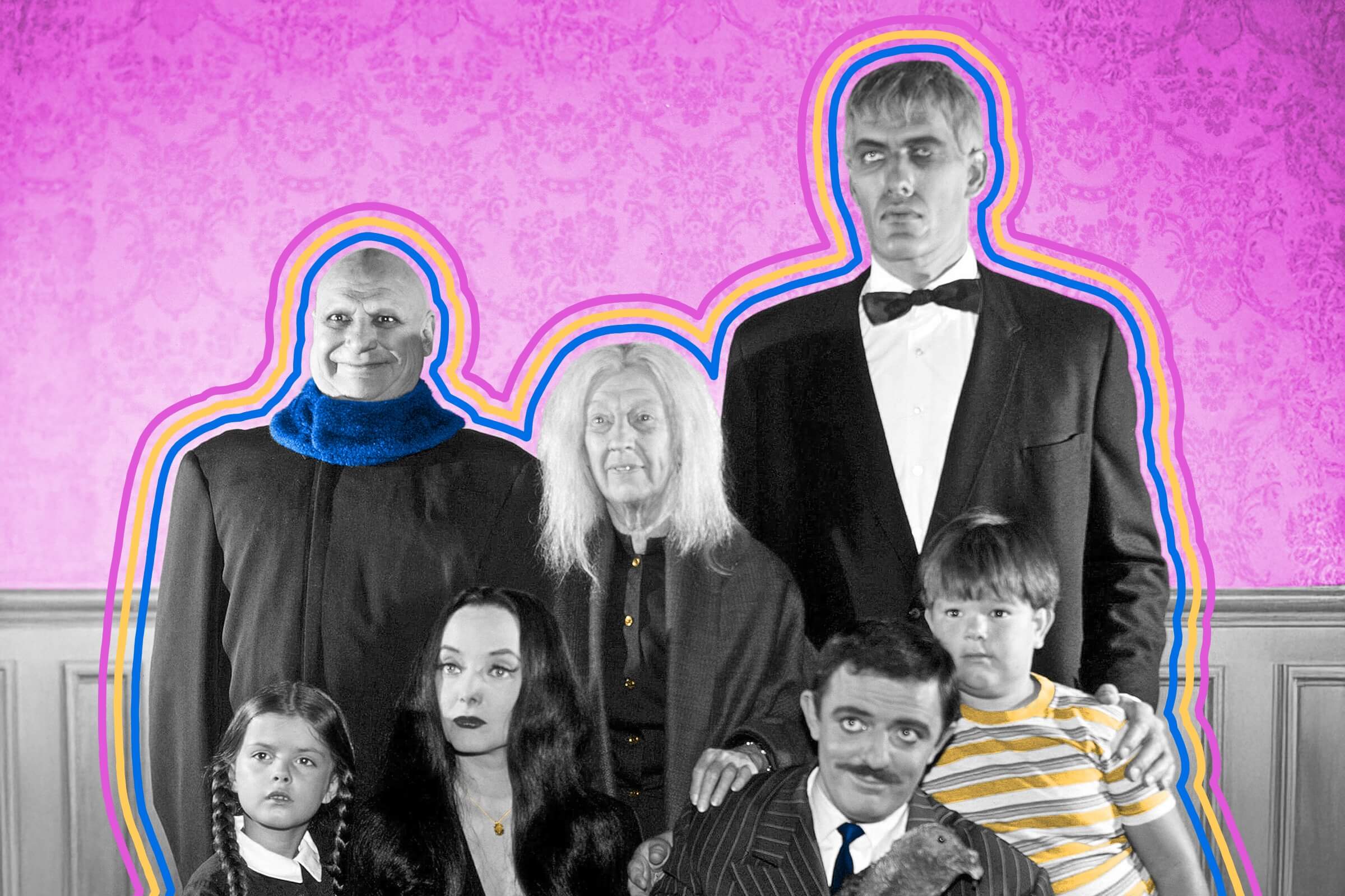 The living room set of the ‘Addams Family’ TV show was actually pink ...