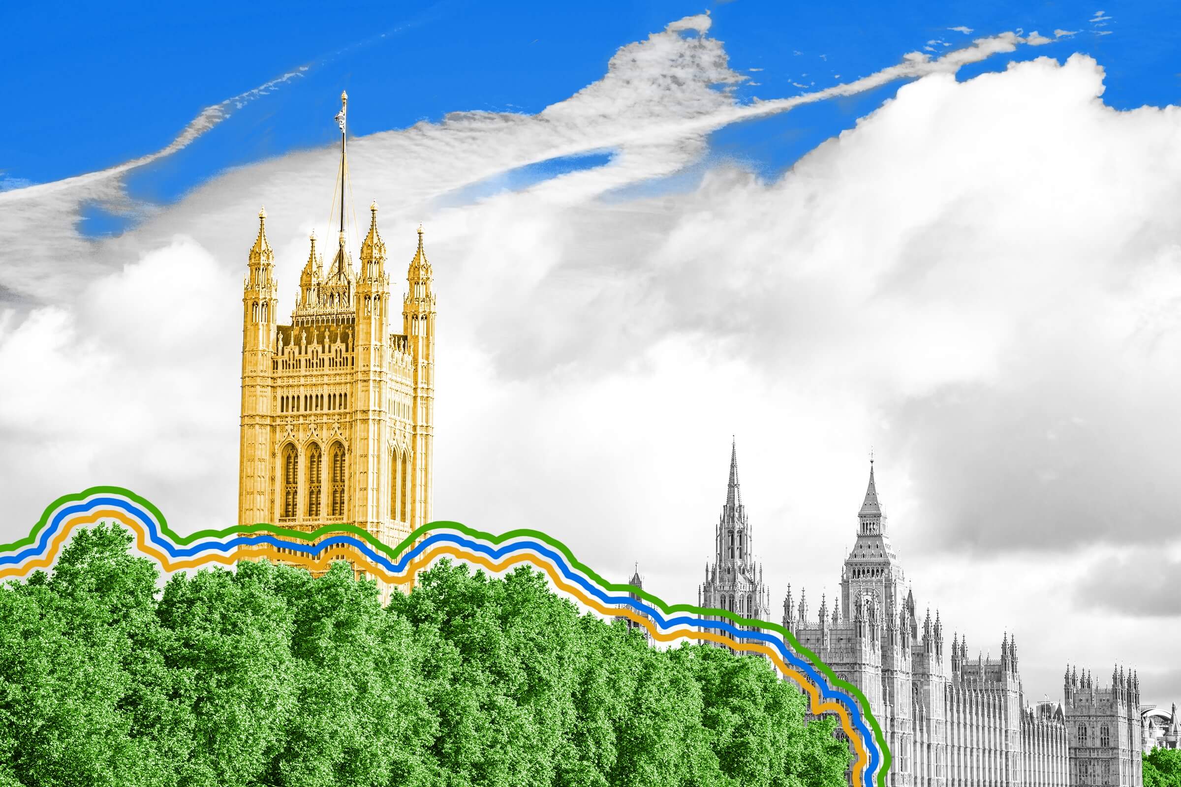 London and New York are each around 20% covered by trees. - Interesting ...