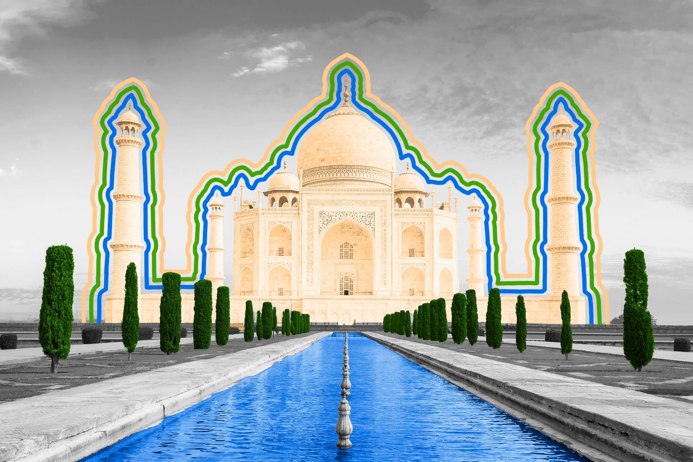 The Taj Mahal appears to change color throughout the day. - Interesting ...